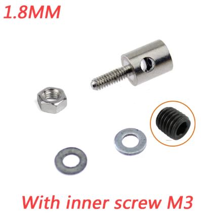 2 Micro Servo Pushrod Connectors with setscrew – RABIDMODELS.COM