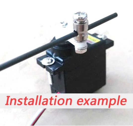 2 Micro Servo Pushrod Connectors with setscrew – RABIDMODELS.COM