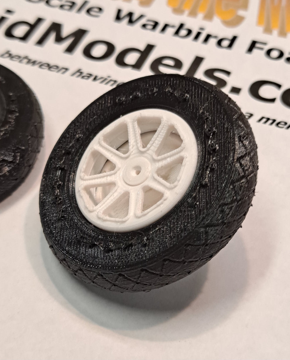 3D-printed Wheels and Parts for the Fun Scale Models F4U-1A CORSAIR ...