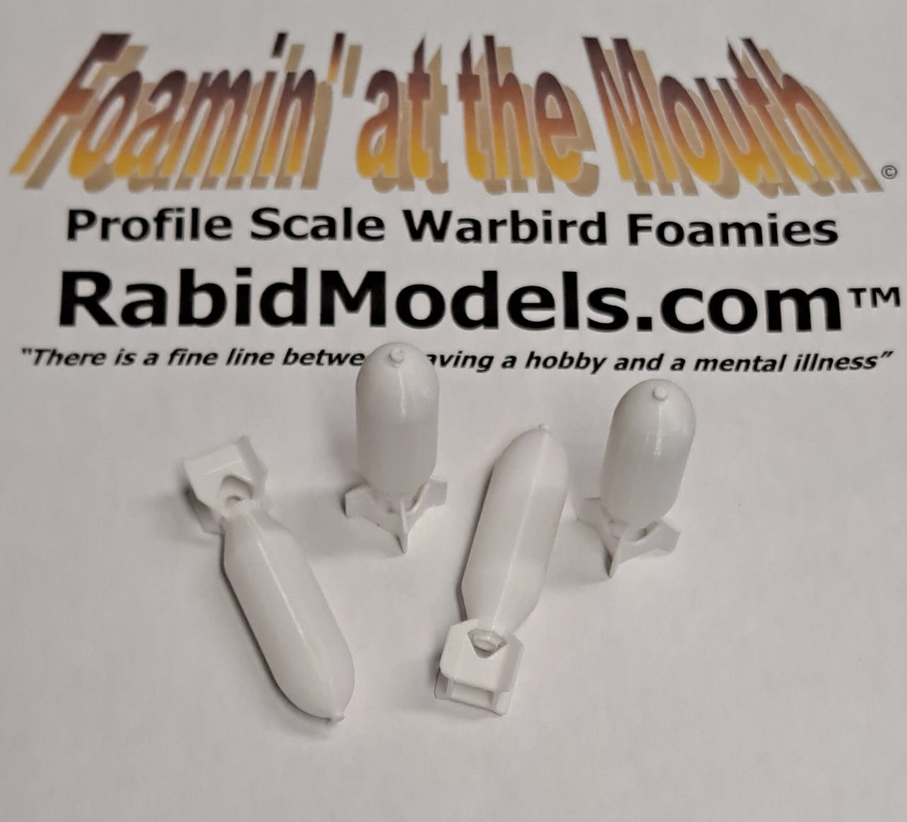 3D-printed 1/26 Scale Model 500-lb BOMB – RABIDMODELS.COM