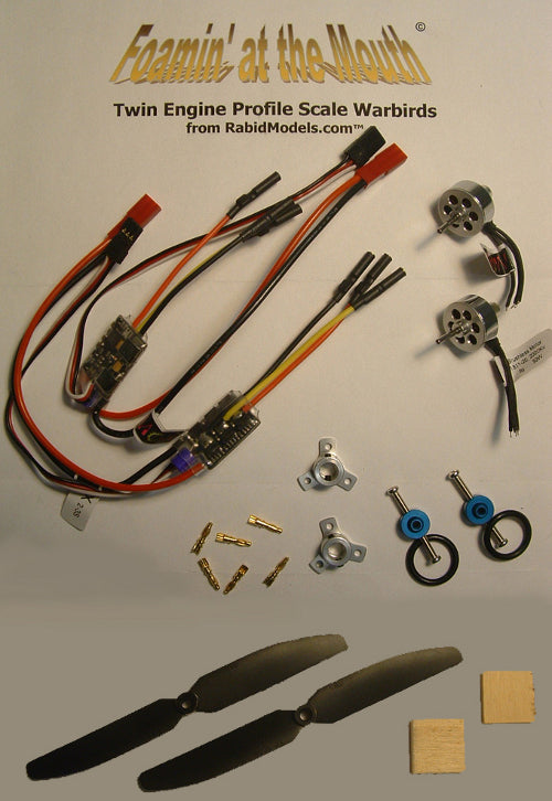 10gm TWIN 2000kv Brushless Motor Package – RABIDMODELS.COM